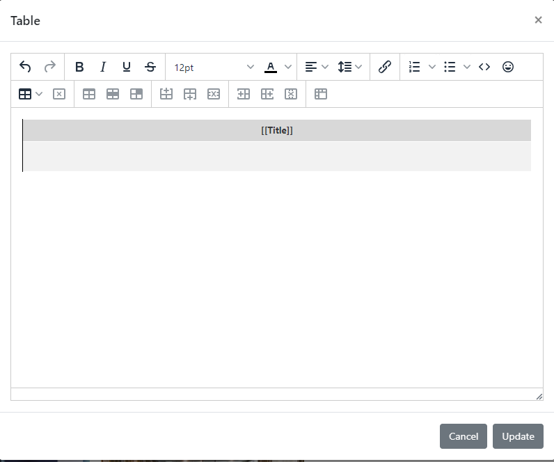 Adding & Editing Custom Tables – UpMail