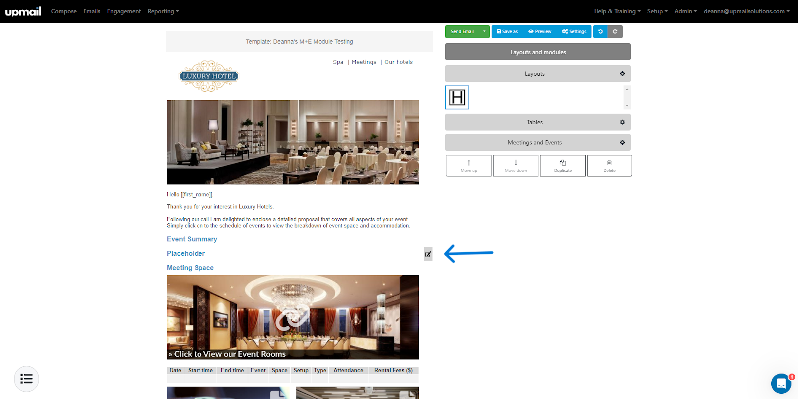 Adding & Editing Custom Tables – UpMail