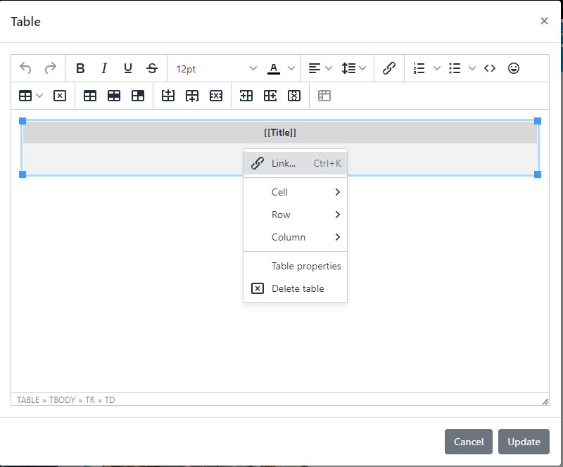 Adding & Editing Custom Tables – UpMail