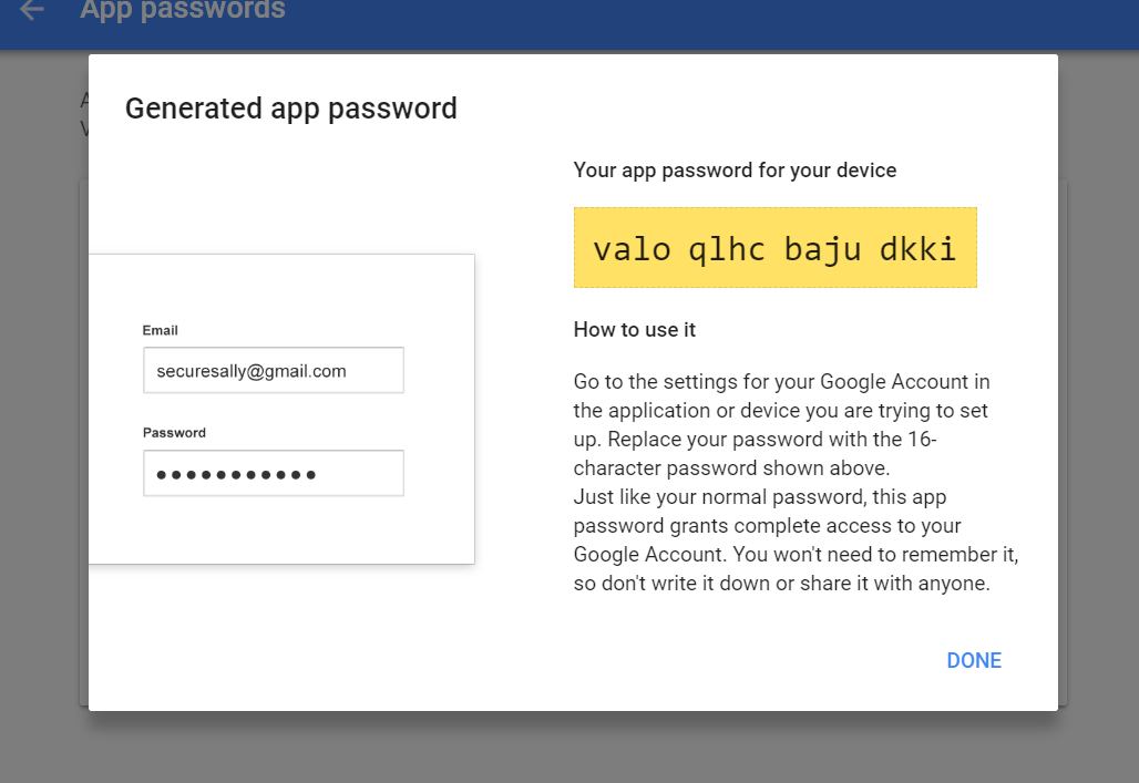 How To Generate An Gmail App Password For Upmail Upmail